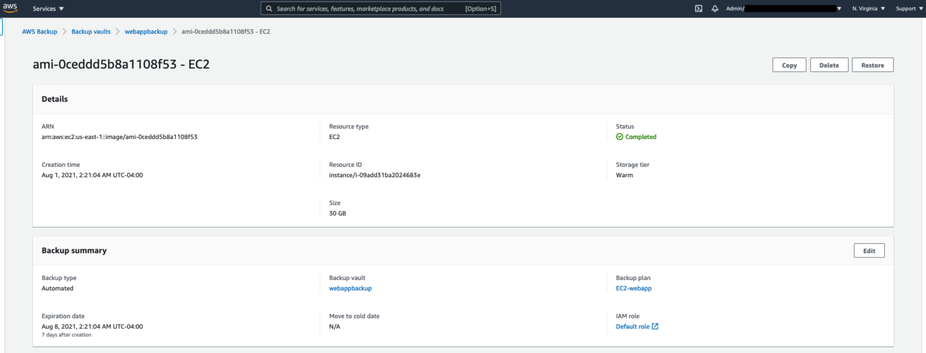 Amazon EC2 Backup and Restore using AWS Backup | Amazon Web Services