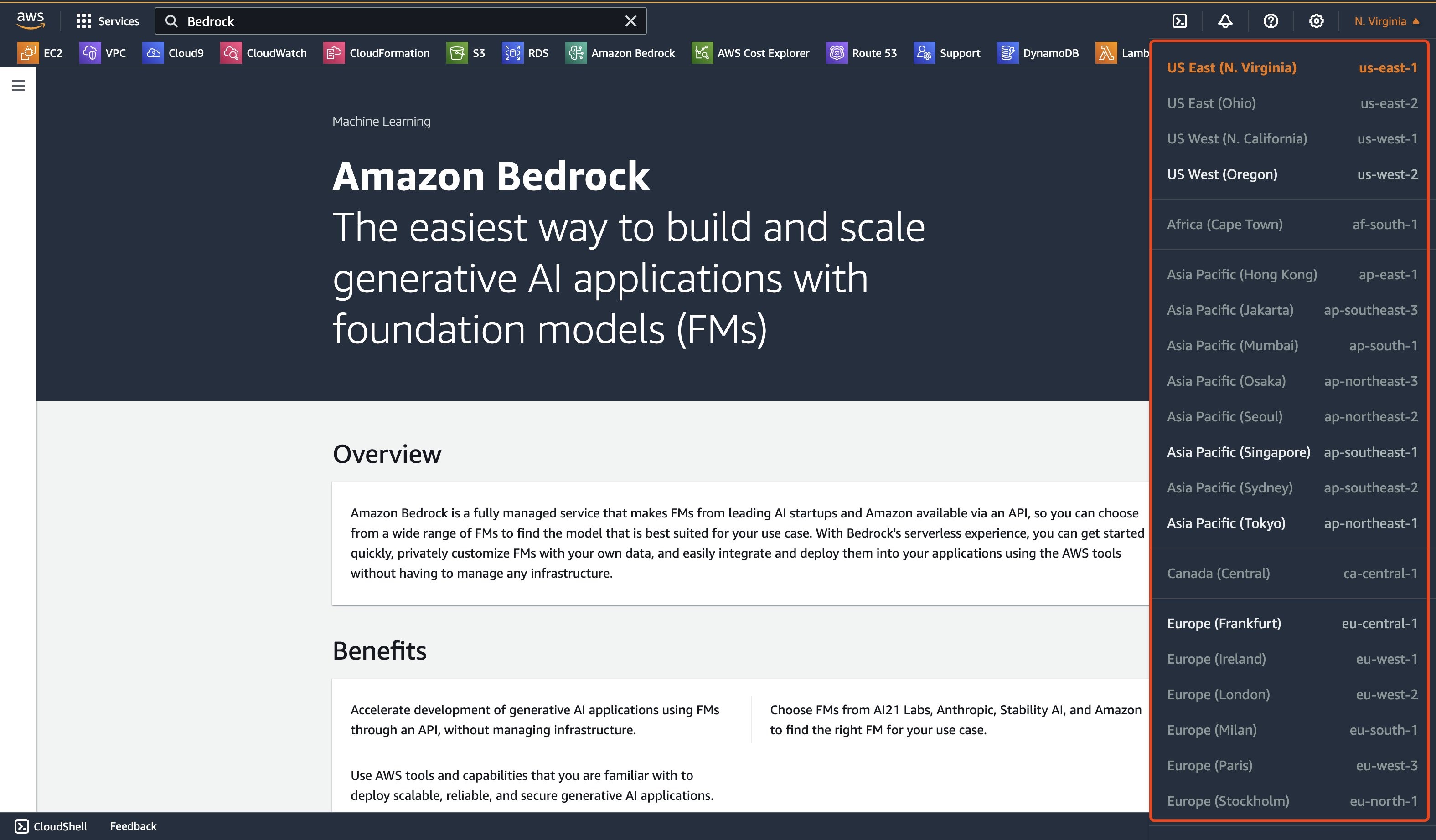 借助 Amazon Bedrock 快速体验生成式 AI