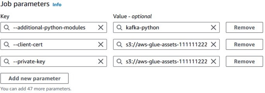 Amazon MSK 的 AWS Glue 双向 TLS 认证 Amazon MSK 的 AWS Glue 双向 TLS 认证