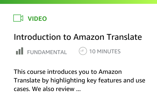 Getting Started with Amazon Lex